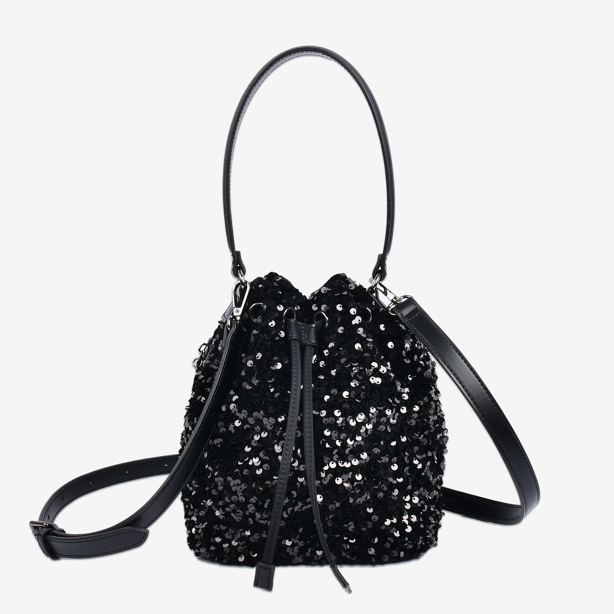 【スパンコール】Drawstring Bag-巾着バッグ (S・M)